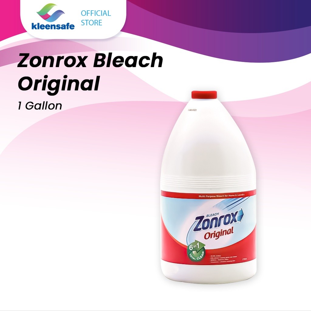 Kleensafe X Zonrox Original Bleach 1 Gallon Surface Cleaner Kitchen ...