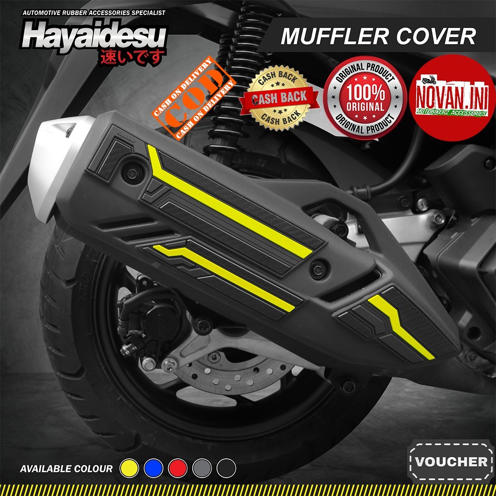 Honda PCX 160 Body Protector MUFFLER Exhaust Cover-HAYAIDESU | Shopee ...