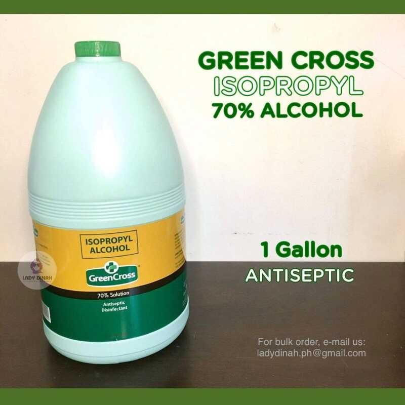 1 Gallon Green Cross Isopropyl Alcohol 70% Solution (Yellow Label ...