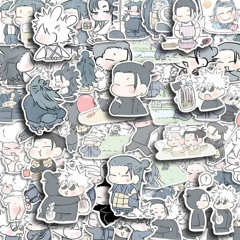 Cute Q Version Jujutsu Kaisen Stickers Adorable Gojo Satoru Suguru Geto ...