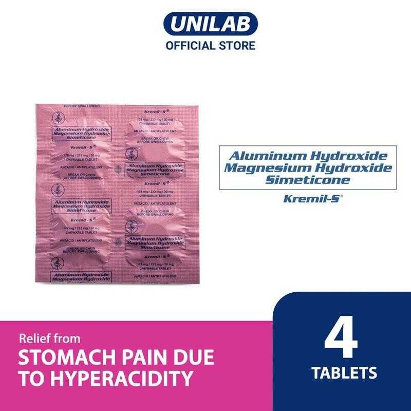 Kremil-S 4 Tablets | Fast Relief Of Stomach Pain Due To Hyperacidity ...