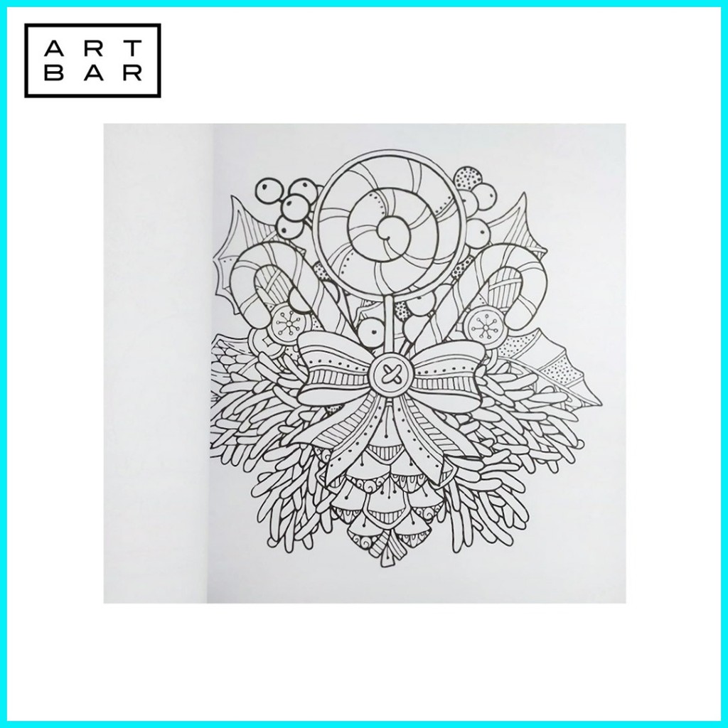 Artmaker Merry And Bright Colouring Book Tradepaper | Shopee Philippines