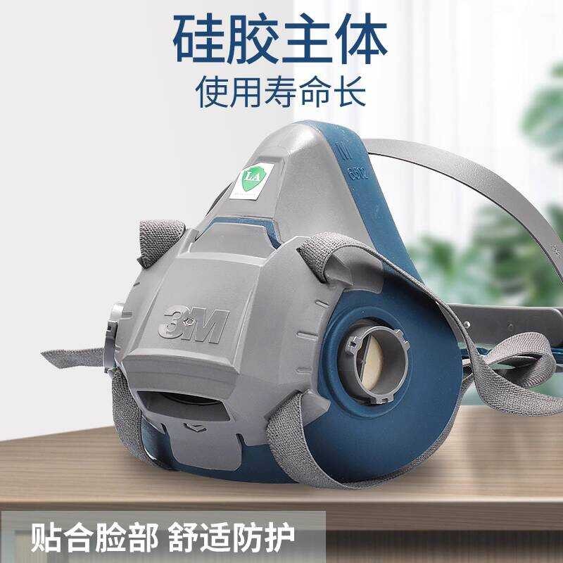 3M 6502 Mask for Spray Paint Gas Mask Accessories Chemical Activated ...