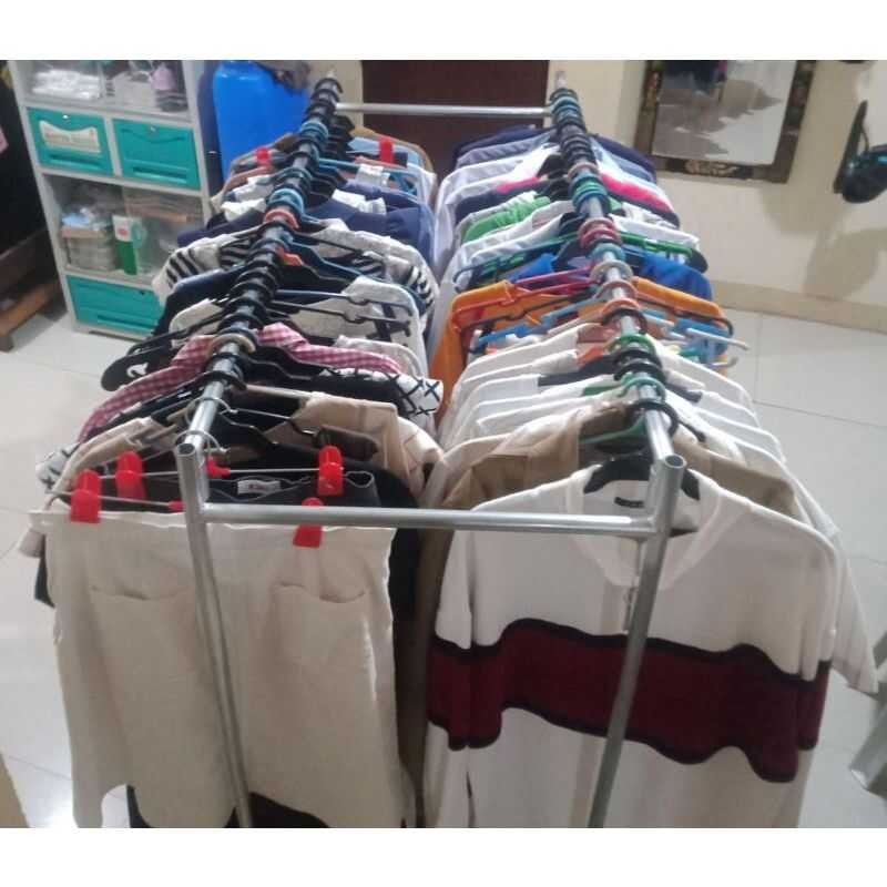 4X4ft DOUBLE POLE Detachable Sampayan Heavy Duty (Bakal) Actual Photo ...