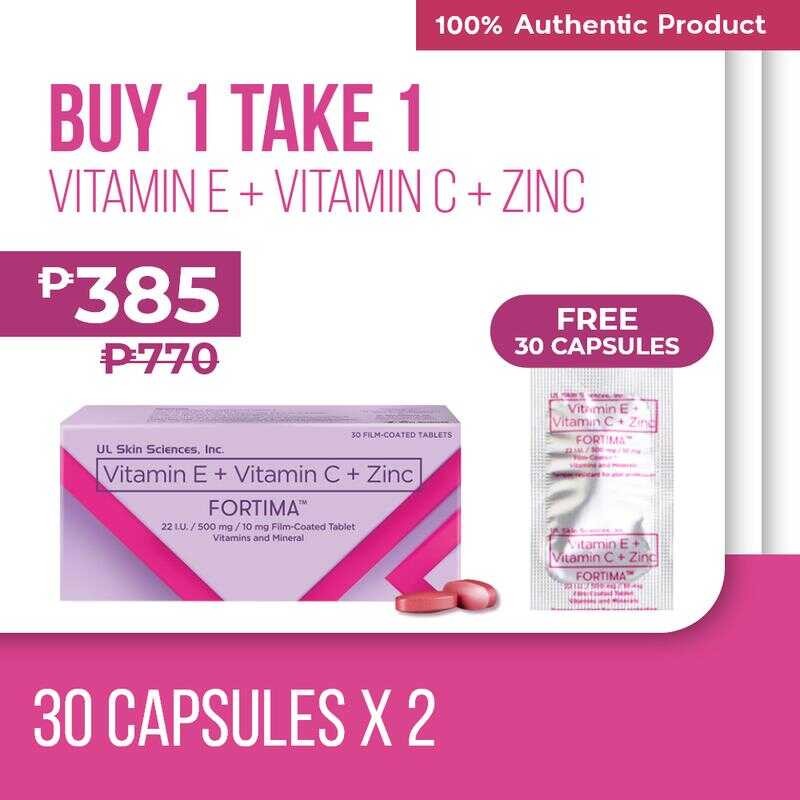 BUY 1 TAKE Fortima (Vitamin E + Vitamin C Zinc) 30S | Shopee Philippines