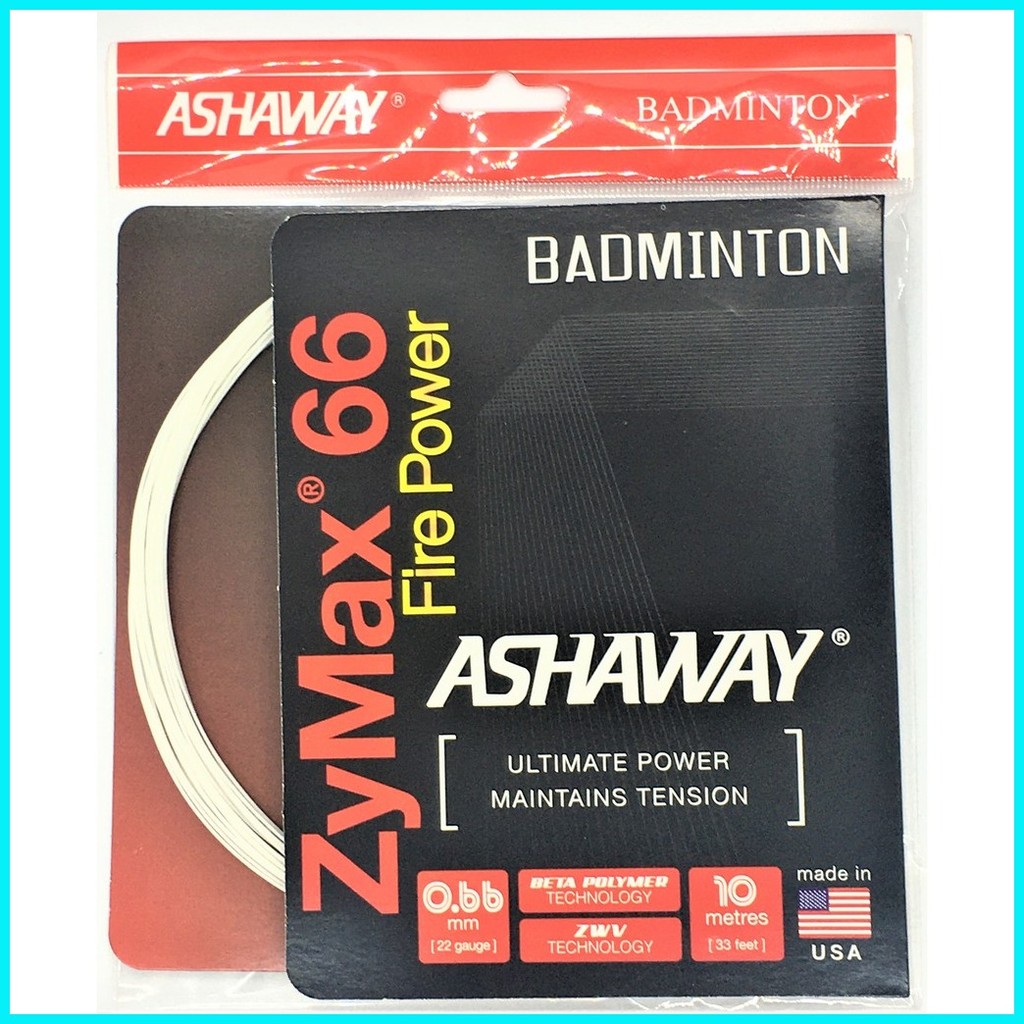 Ashaway Zymax 66 Fire Power Badminton String | Shopee Philippines