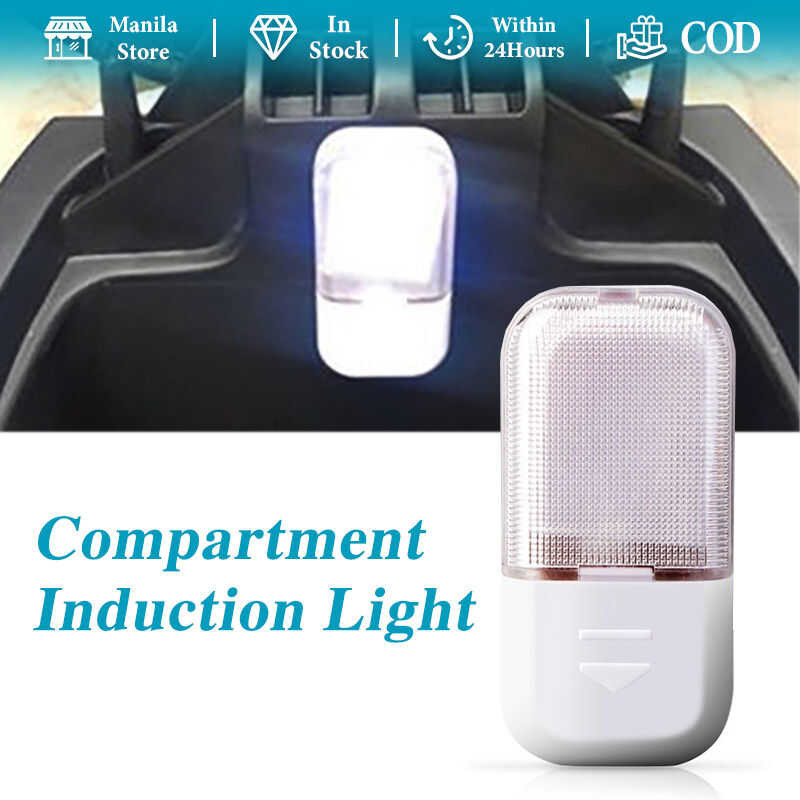 LED Magnetic Control Lamp Motorcycle Car Compartment Induction Light ...