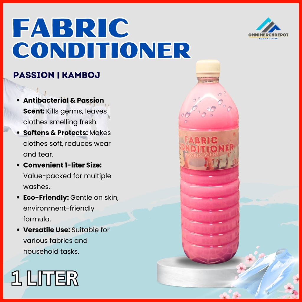 ¤ ∏ ℡ KAMBOJ Fabric Conditioner Antibac Sunrise Passion 1 liter Fabcon ...