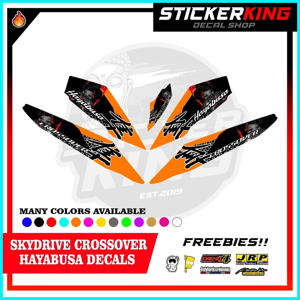 Skydrive Crossover Hayabusa Decals with Freebies Thailand Indo ...