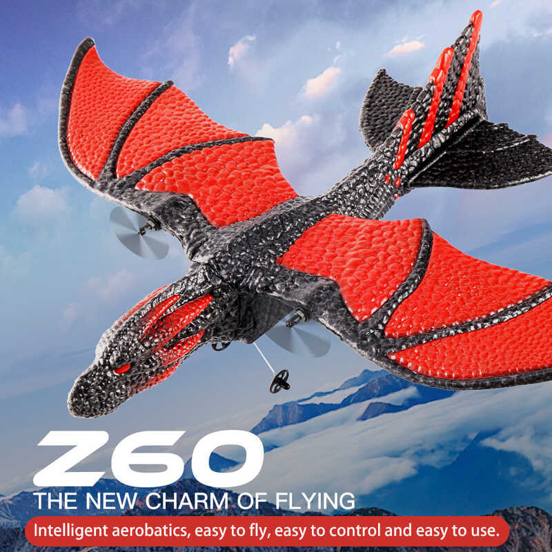Z60 RC Plane Flying Dragon Glider 2.4G Remote Control EPP Foam Airplane ...