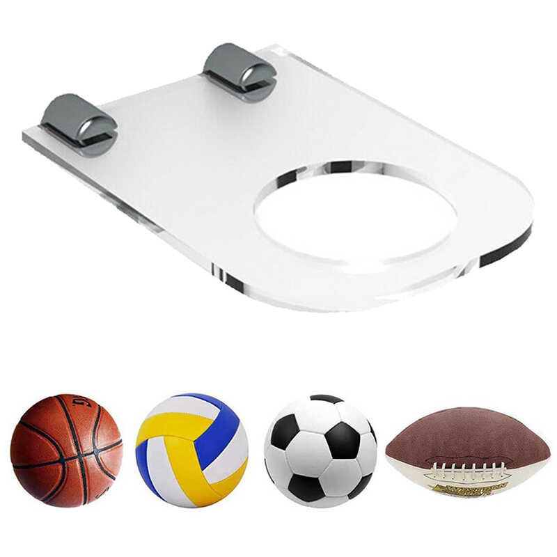 Acrylic Football Basketball Wall Mount Ball Support Bracket Holds para ...