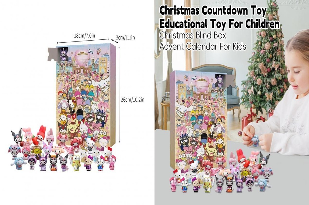 Dj Christmas Blind Box Kids Advent Calendar 24 Days Xmas Advent ...