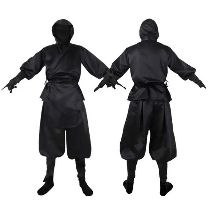 Anime Cosplay Japanese Black Ninja Cos Halloween Men's Dark Assassin ...