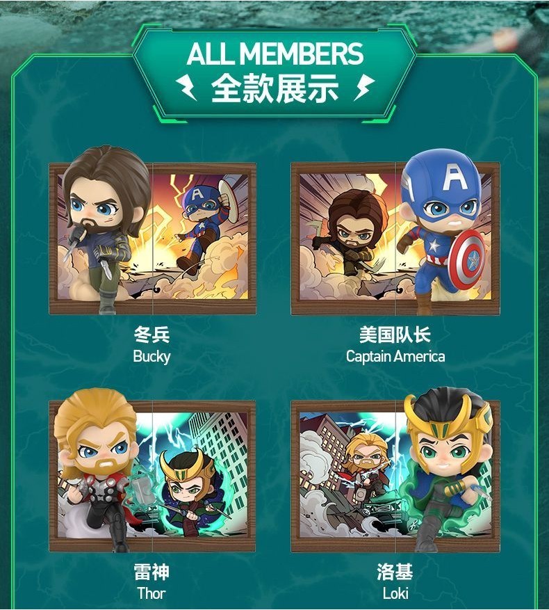 POPMART Marvel Photo Frame Series Figures Cute Gift Pop Mart Official ...