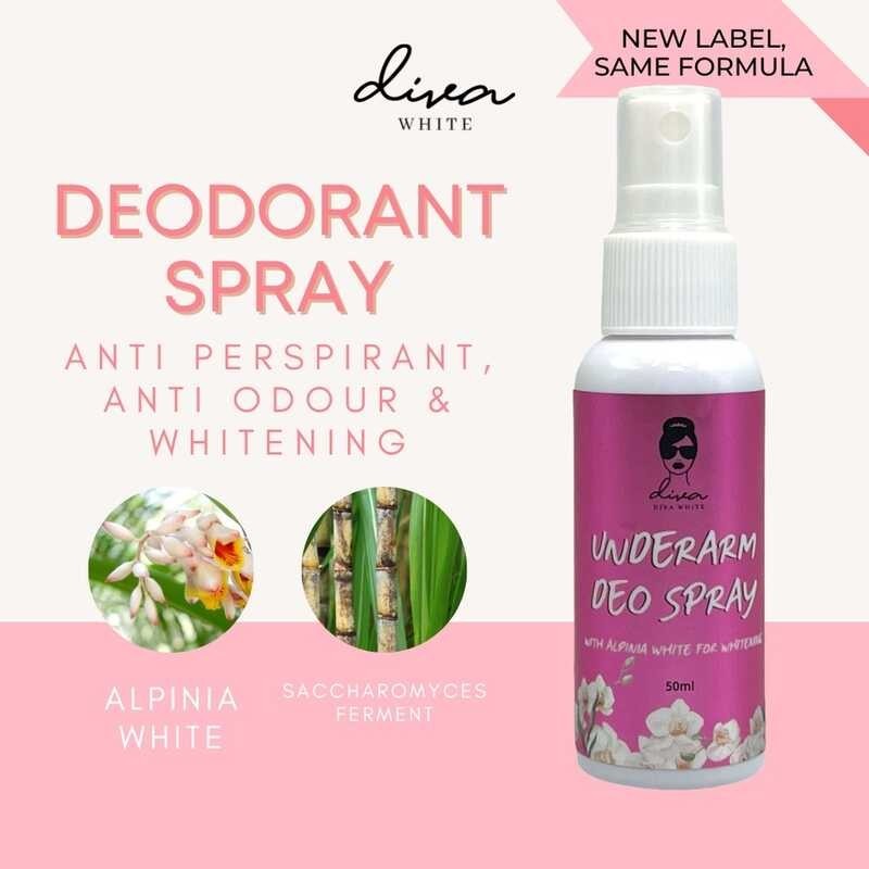 Diva Underarm Spray Anti-perspirant Anti-odor at (50 ml) | Shopee ...
