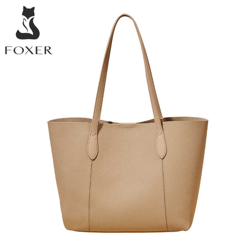 Official Foxer Store Leather Tote For Women Office Ladies Handbag ...