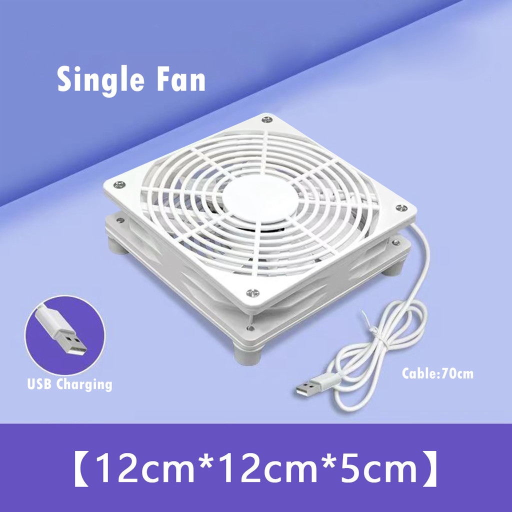 5V 1200RPM Home WIFI Router Cooling Fan Stand Super Silent USB Switch ...