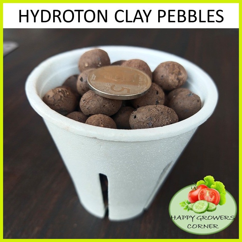 ♂ Hydroton Clay Pebbles 16-25mm sizes for Hydroponics (3 Liters /1 Kgs ...