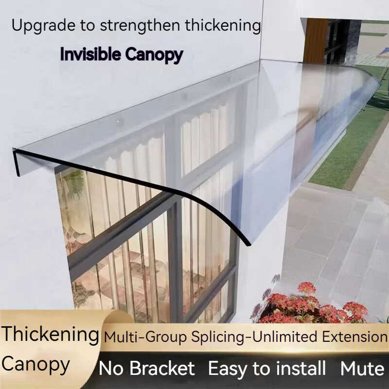 Awning Invisible Without Bracket Roof House Transparency Organic Canopy ...