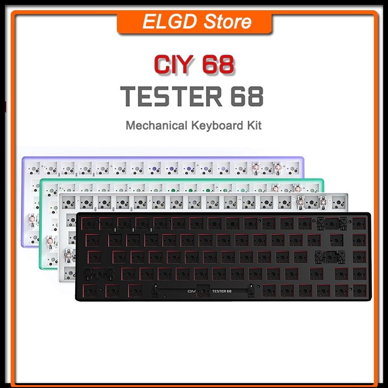 CIY Tester68 GK68 65% Layout 2.4G/Bluetooth Wireless Mechanical ...