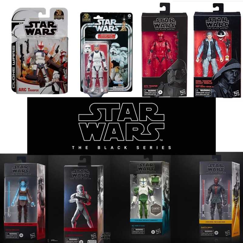 Original 6 Inch Star Wars The Black Series Aayla Dath Maul 212 Trooper ...