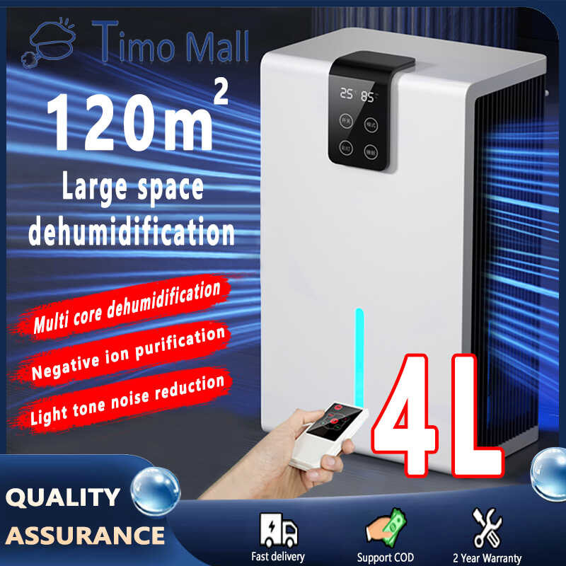 Negative 4L Ion Air Purifier Small House Dehumidifier All-In-One Auxiliary Dry Clothes ...
