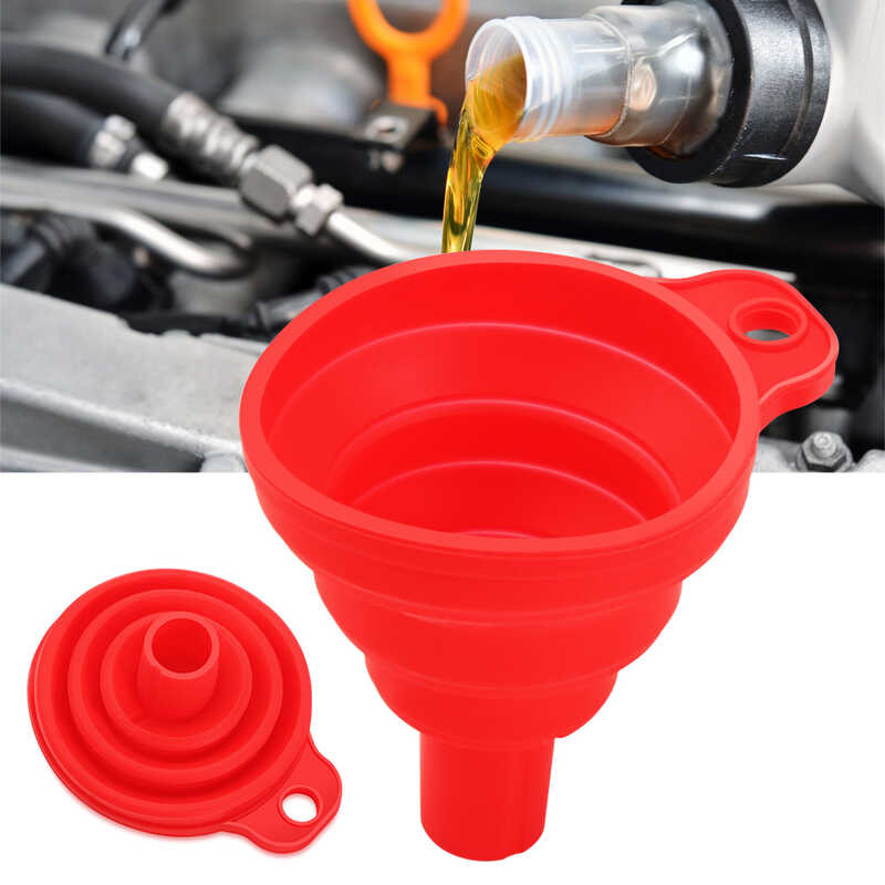 Car Collapsible Silicone Engine Funnel for Subaru BRZ Forester Impreza ...