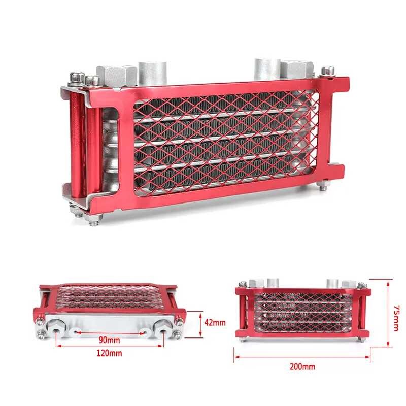 Motorcycle Coog Radiator Oil Cooler Set For 50Cc 70Cc 90Cc 110Cc 125Cc ...