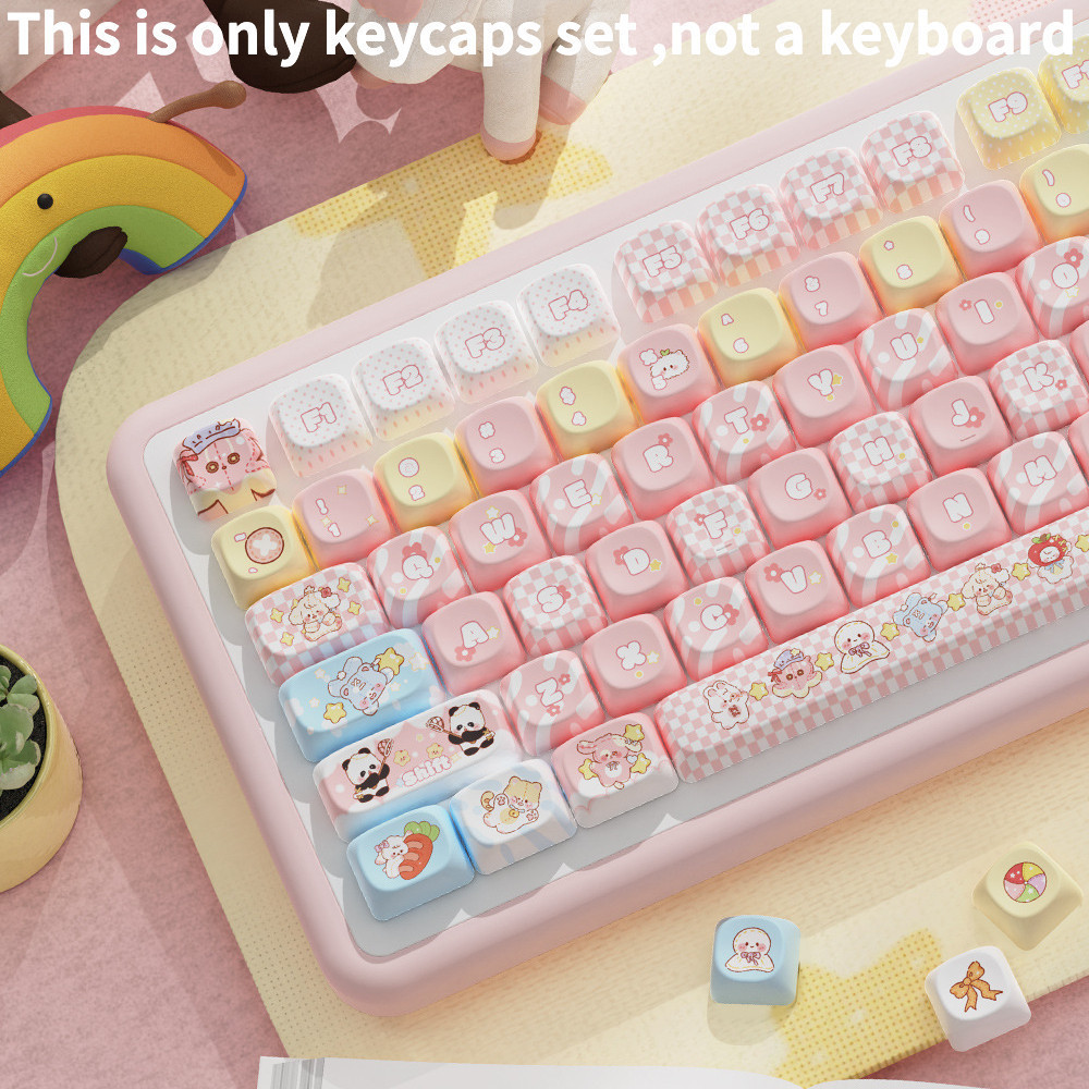 PBT Keycap MCA Clip Doll Original Thermal Dye Sublimation Pink Cute ...