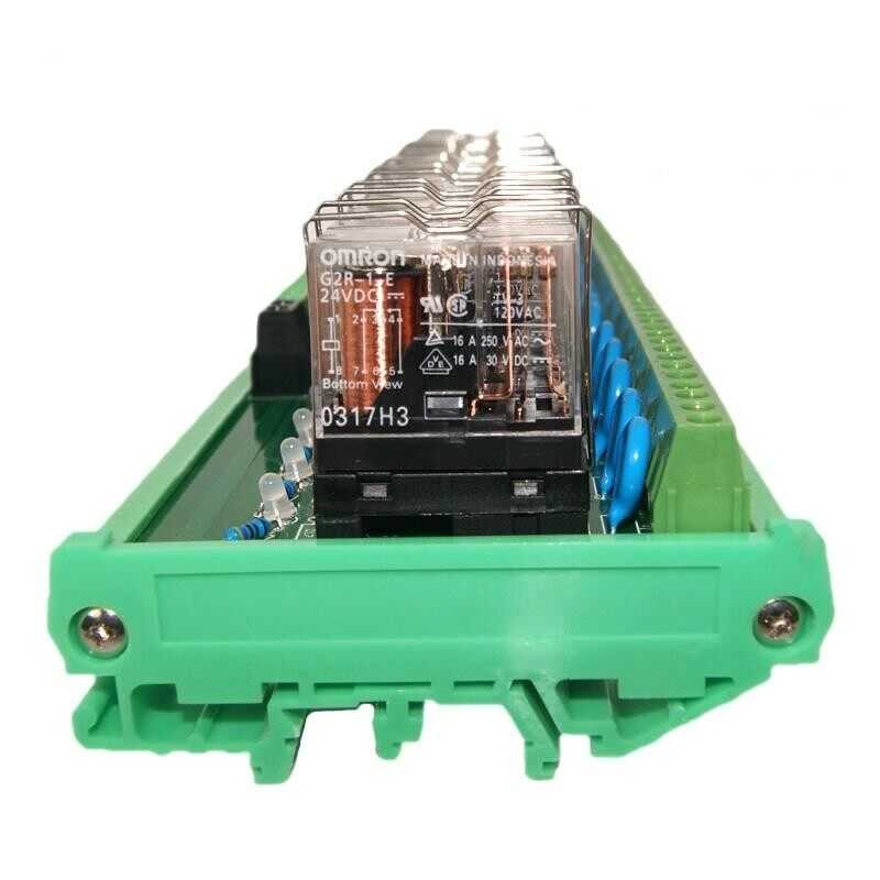Dc24v/12V Omron PLC Amp Board 16 Channel Relay Module Kg2r-1E-K1624 ...
