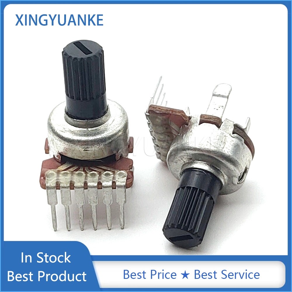 10Pcs/lot 121 Type Double B50K Audio Volume Potentiometer Computer ...