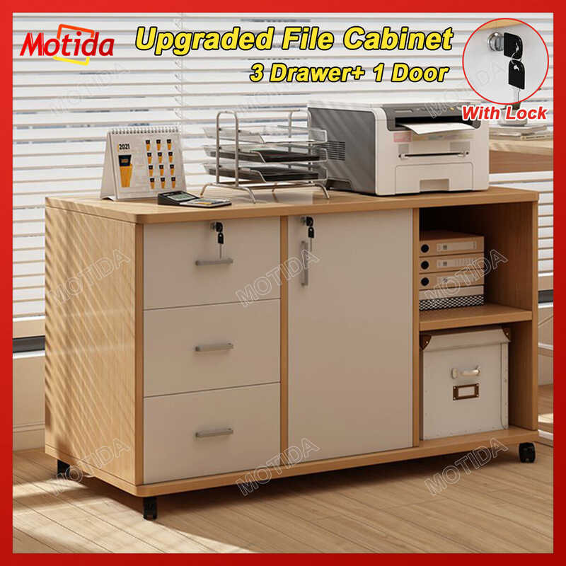 Upgraded ☥ File Office Moving Storage Cabinet with Lock and Wheels 3 ...