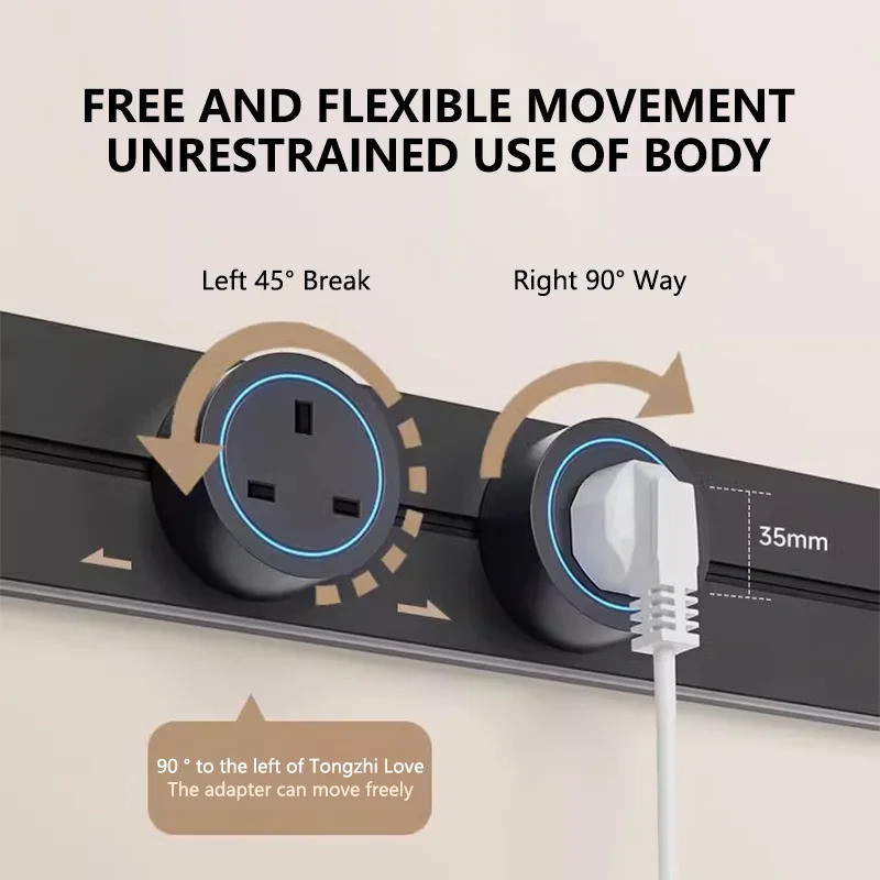 Quality Power Track Home Kitchen Appliances Plug Adapter Wall Rail ...