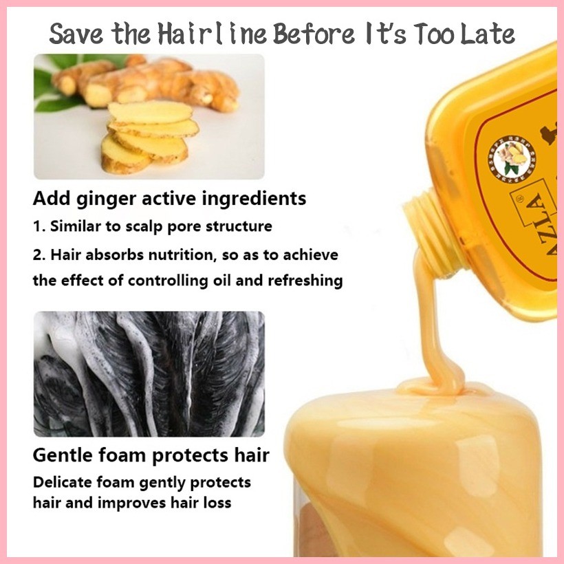 ♂ ☪ KING OF GINGER AZLA Ginger Hair Shampoo anti-hair Loss Ginger ...