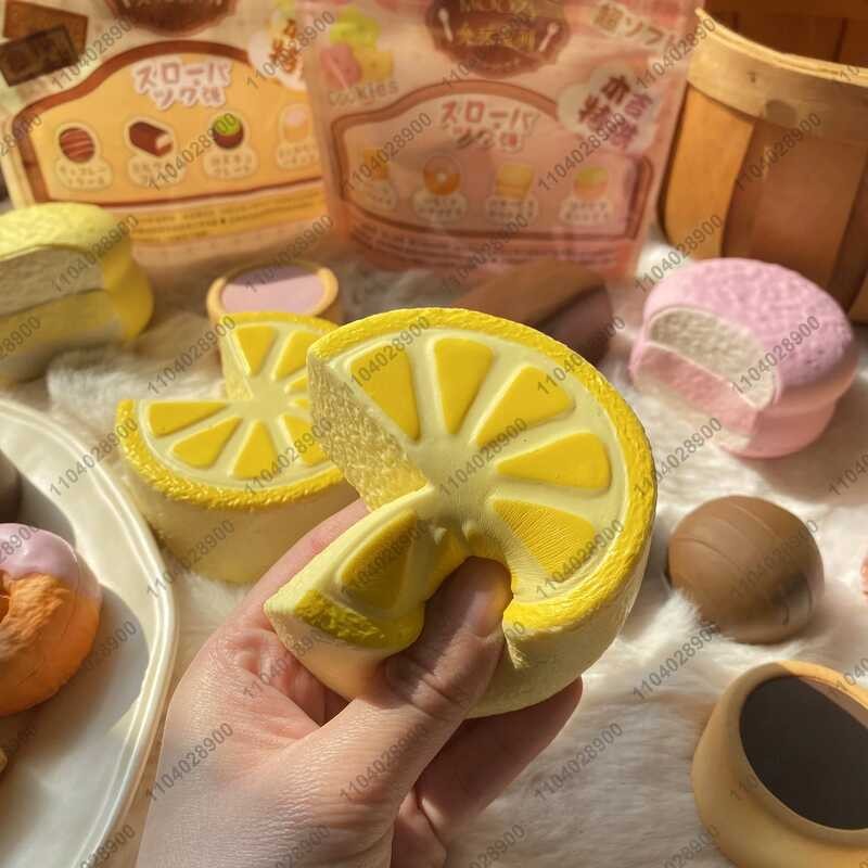 Squishy Rising Lemon Tart Cake Slow Rebound Squeeze Anti Stress Release ...