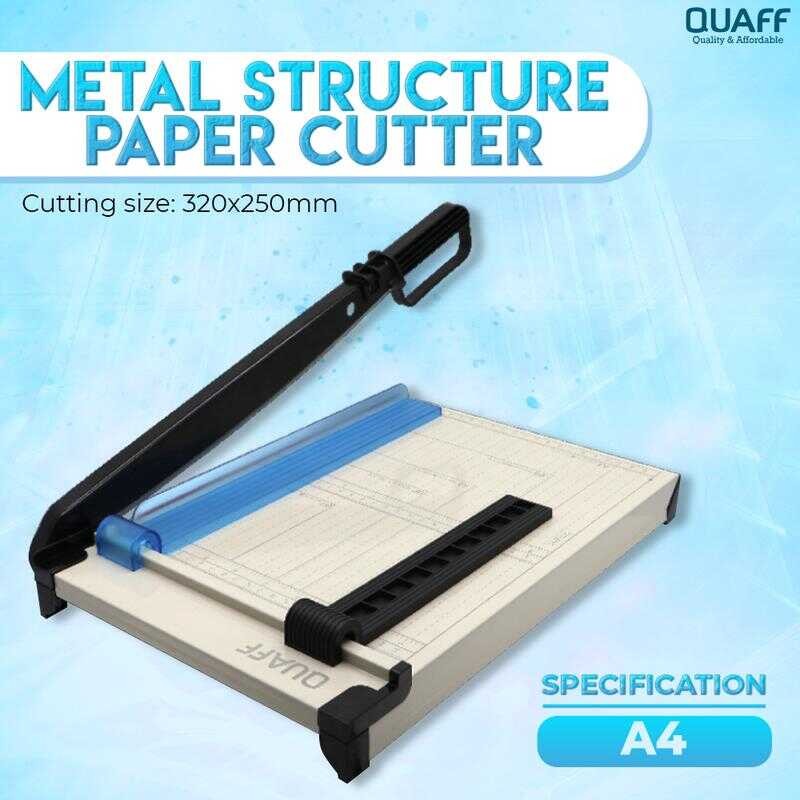 QUAFF Cutter A4 Size Metal Structure With Paper Adjuster & Stopper ...