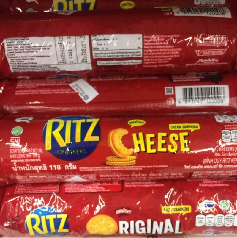 Ritz Sand Crackers Cheese/Original 100G E74 5Cf 38E | Shopee Philippines
