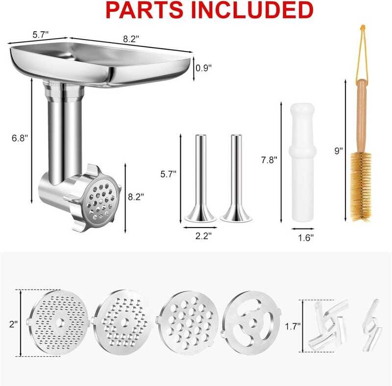 FOR Kitchen Aid Meat Grinder Attachment Metal Mincer For All Kitchenaid ...