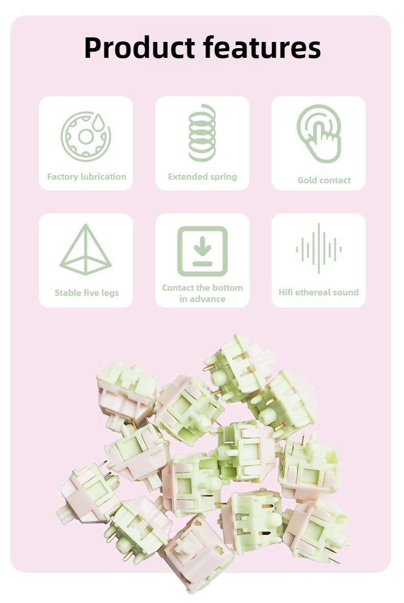 MMD VIVIAN 28g 35g 43g 53g HiFi Customized Mechanical Keyboard Replaces Linear Switch V2 ...