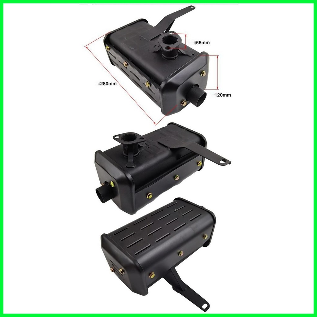 ¤ Muffler Assy 10HP to 18HP 186F 186FA 188F 190F 192F 194F 196F Air ...