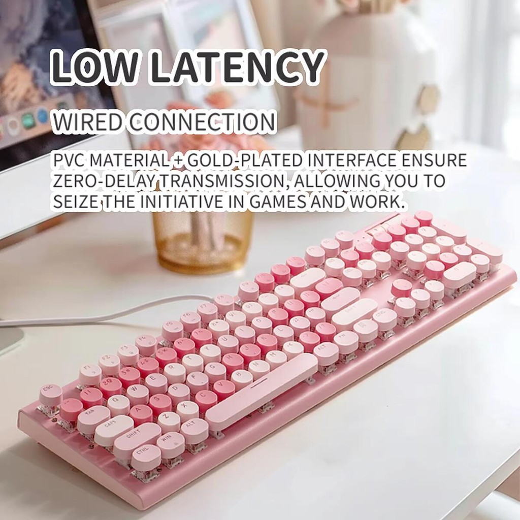G5 Wired Gaming Keyboard Colorful Mechanical Keyboard Soft White Light ...