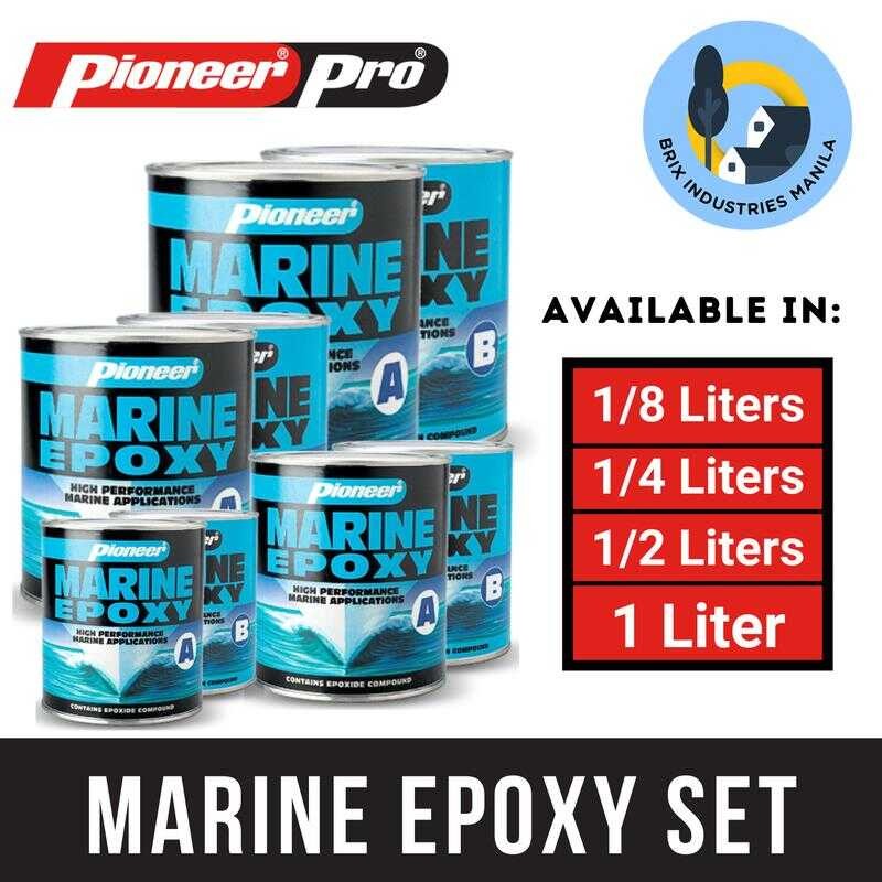 Pioneer Marine Epoxy Set 1/8L, 1/4L, 1/2 Liter Each (A And B) High ...