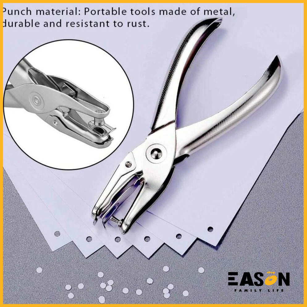 3/6mm Hole Puncher Metal Single Hand Held Hole Punch Scrap booking ...
