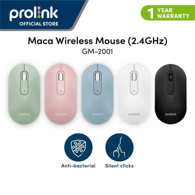 Prolink Gm-2001 Wireless Mouse, W/Usb Mini-Receiver, Silent, Slim With ...