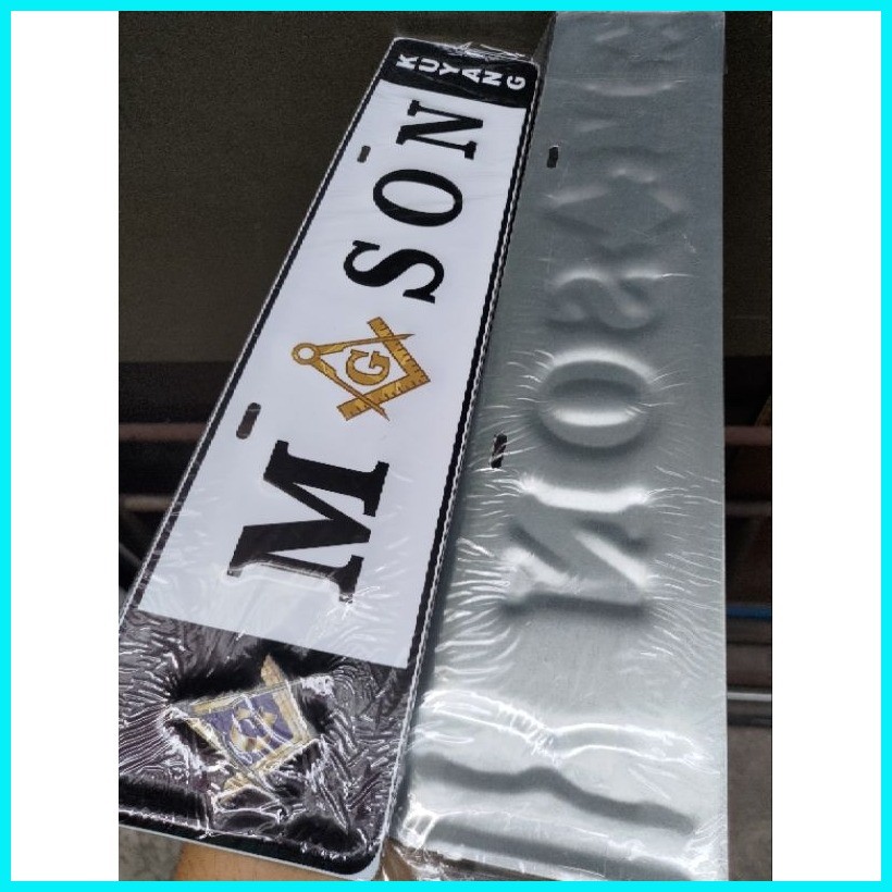 Mason Euro size Plate, Thick Masonic Car Plate | Shopee Philippines