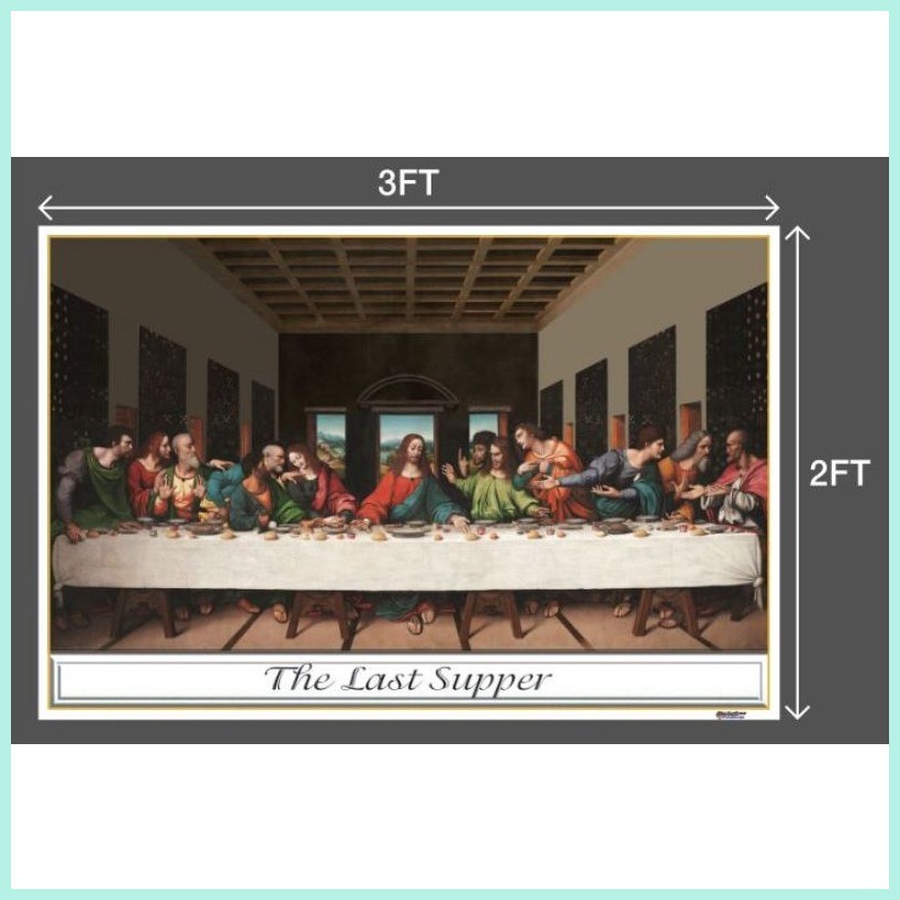 TARPAULIN POSTER THE LAST SUPPER 3X2FT | Shopee Philippines