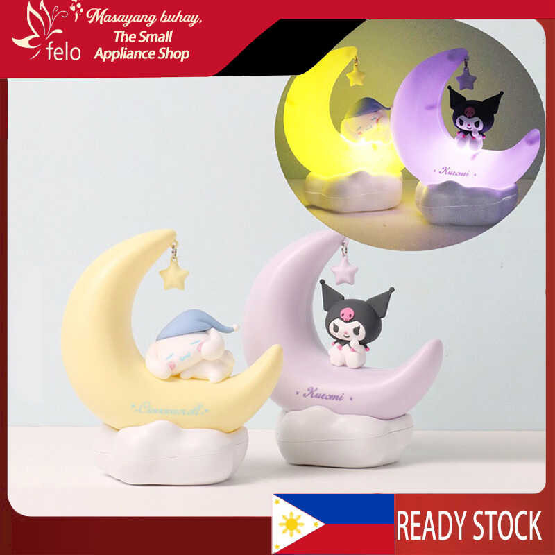 Sanrio COD Cute Anime Character LED Light, Crescent Moon with A Design ...