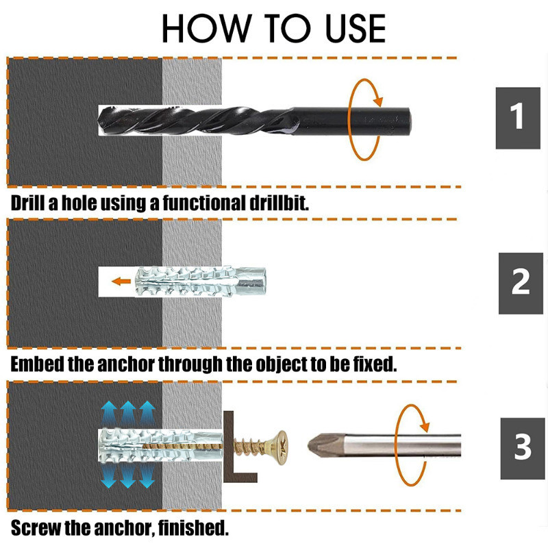 10/20/30 Sets M5 30mm Self Tapping Screw - Expansion Bolt Fastener ...