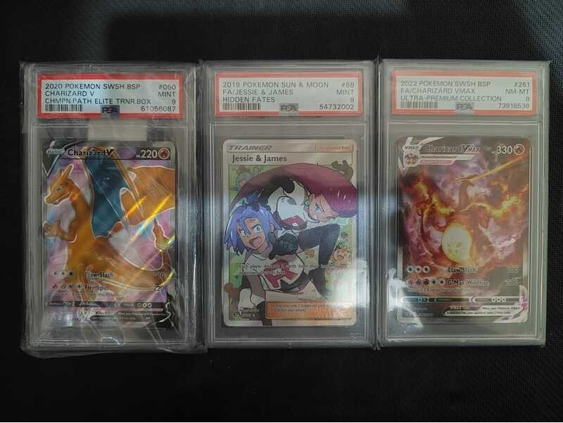 Slabs Card - PSA 8-9 (Charizard, Jessie & James) 89 | Shopee Philippines