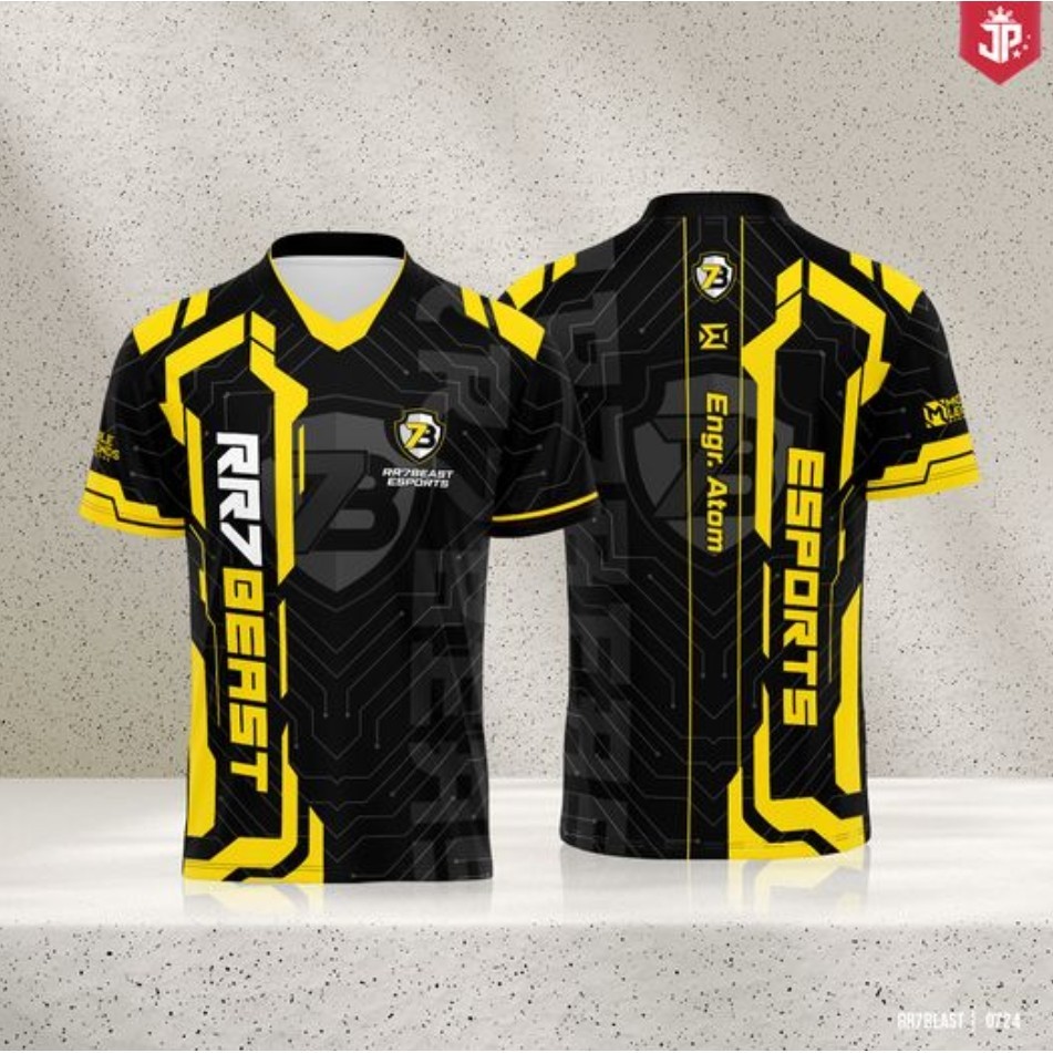 2024 Jersey Philippines Sublimation Team RR7 Beast Esports T-shirt in stock | Shopee Philippines